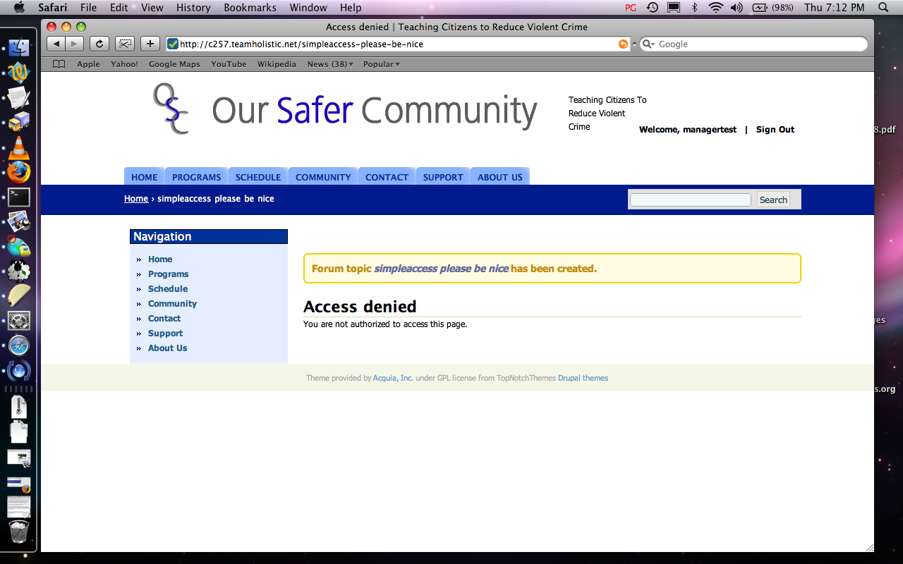 Simpleaccess breaking forums [#359530] | Drupal.org